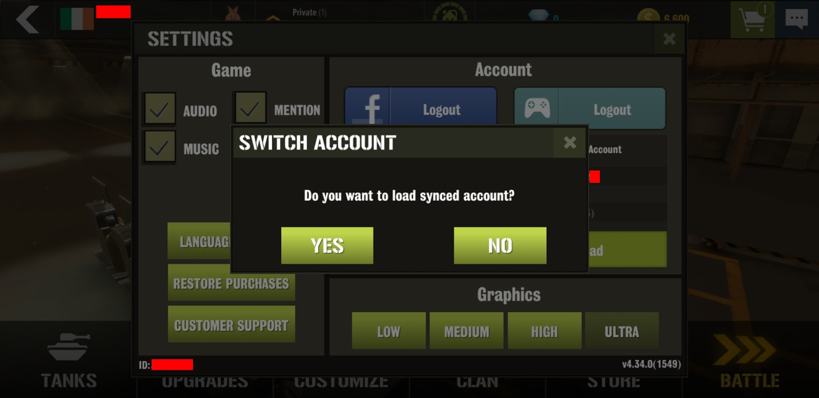 How to switch between multiple accounts – War Machines